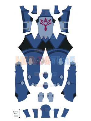 Sheikah Stealth Armor Costume Zelda Breath of the Wild Cosplay Costume ...