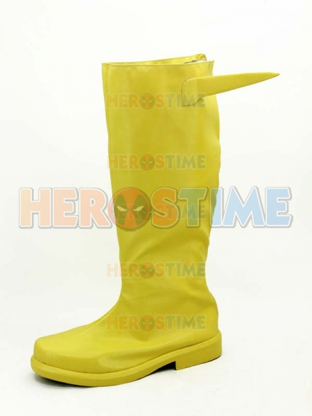 The Flash Yellow Superhero Cosplay Boots