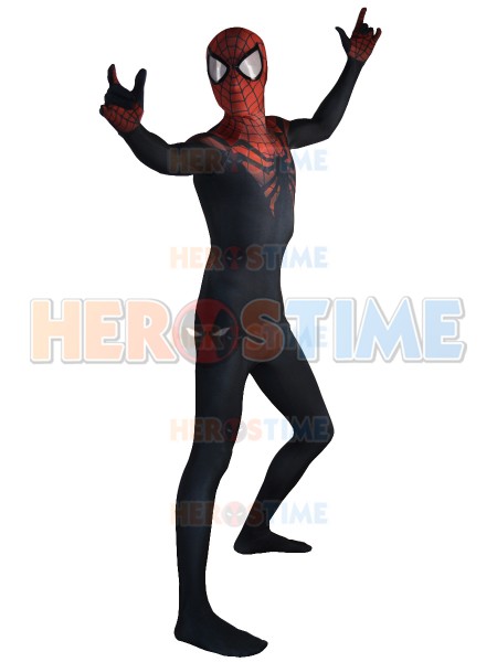 The Superior Spider-Man Costume Black Red Spider Morph Fullbody Suit