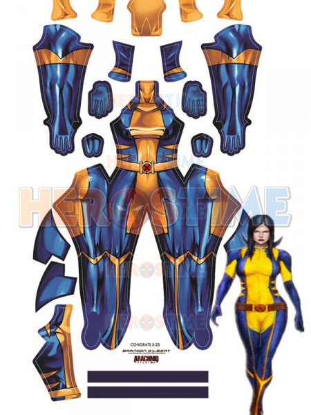 X-23 Laura Kinney X-men Female Superhero Costume
