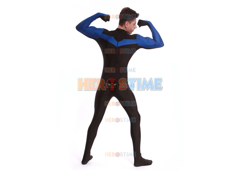 Blue & Black Nightwing Superhero Costume