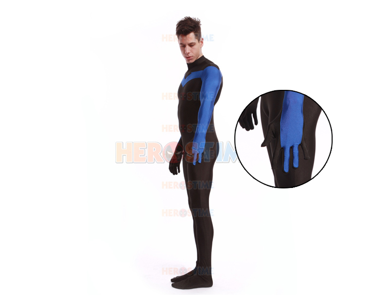 Blue & Black Nightwing Superhero Costume
