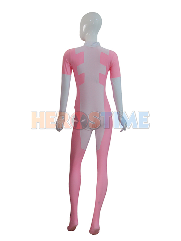 Custom 2016 Newest Pink & White Deadpool Costume