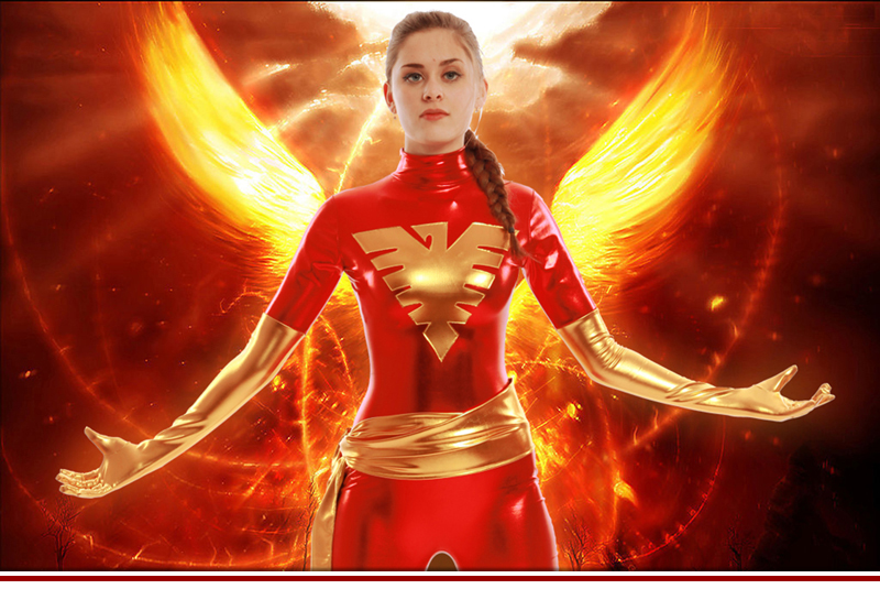 Jean Grey X-Men Dark Phoenix Superhero Costume
